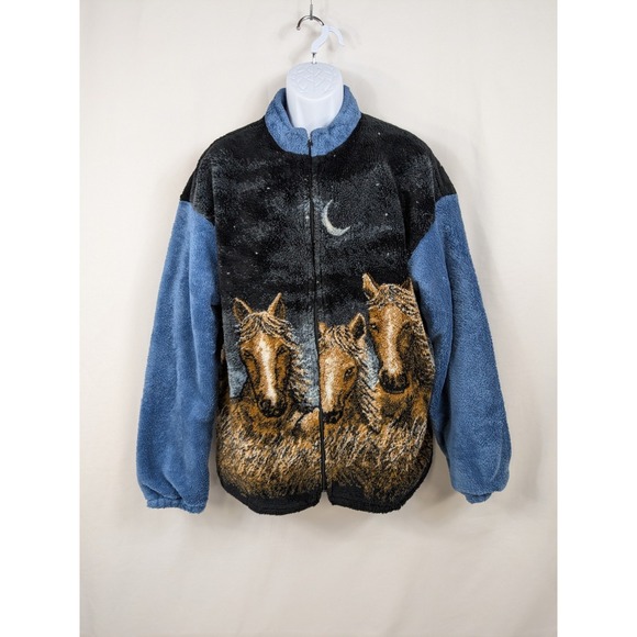 Mazmania | Jackets & Coats | Vtg 9s Y2k Mazmania Horses Wrap Around ...